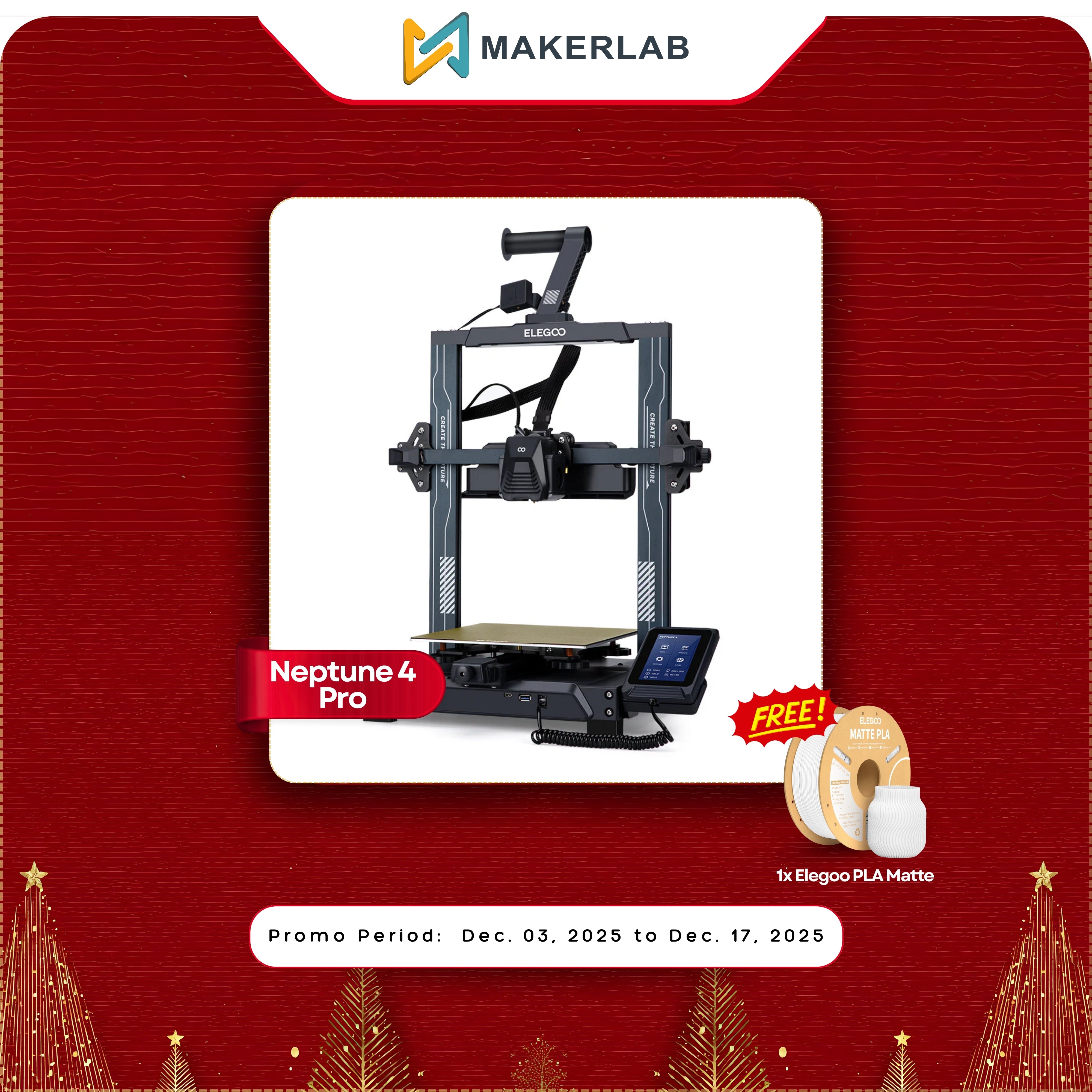 ELEGOO Neptune 4 | Neptune 4 Pro – Makerlab Electronics