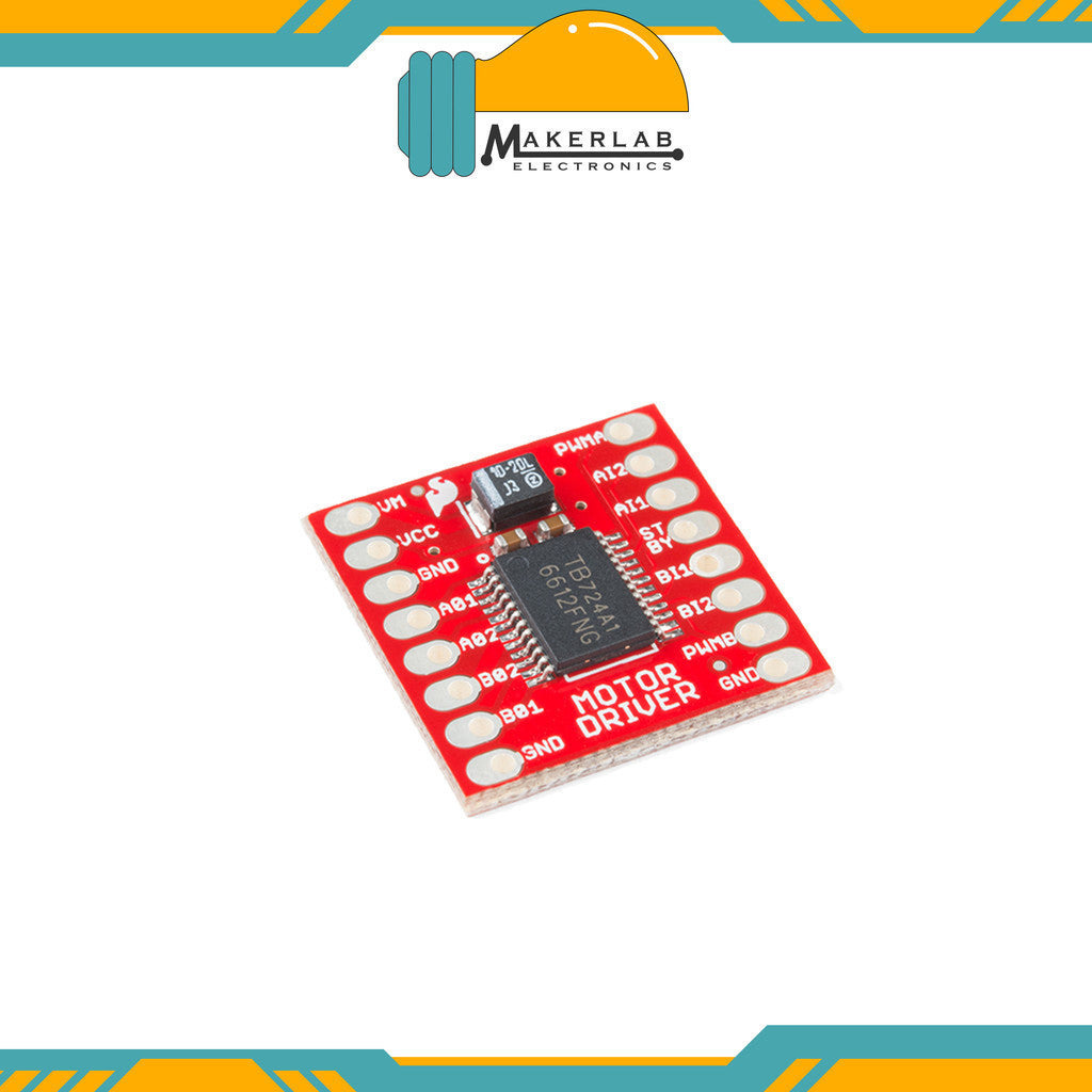 Sparkfun Motor Driver Dual Tb6612fng 1a Makerlab Electronics