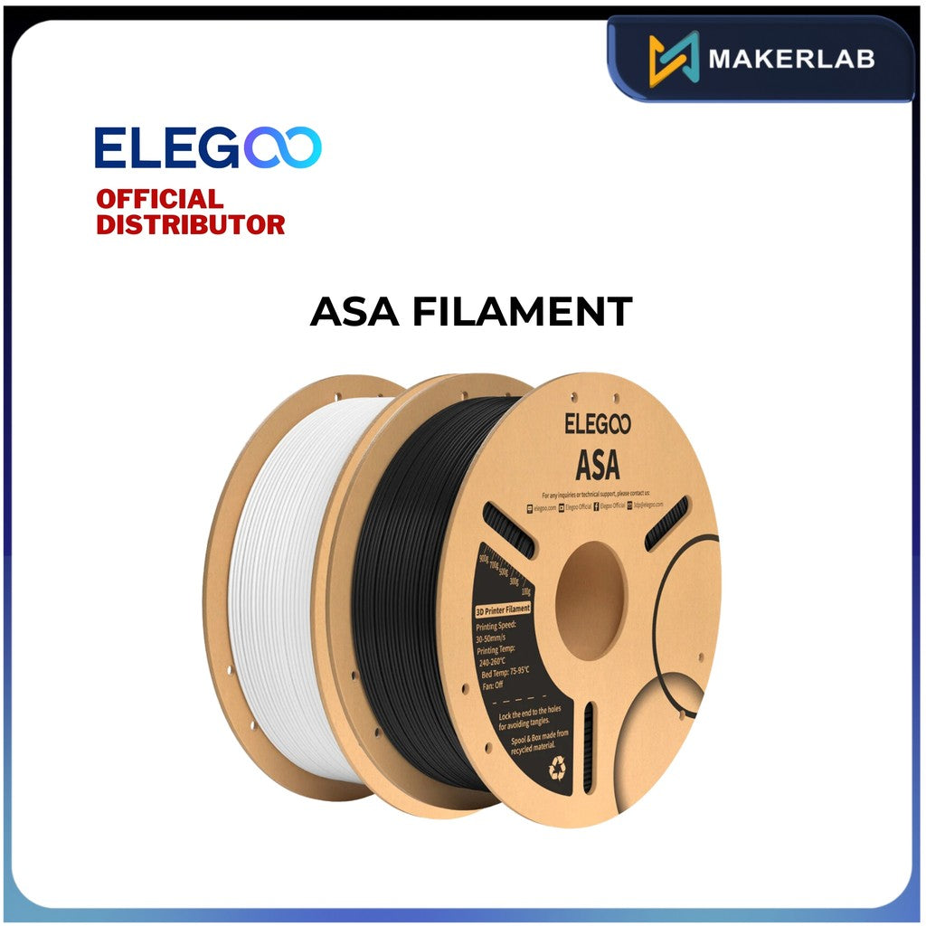 Elegoo ASA 3D Printer Filament 1.75mm 1KG – Makerlab Electronics