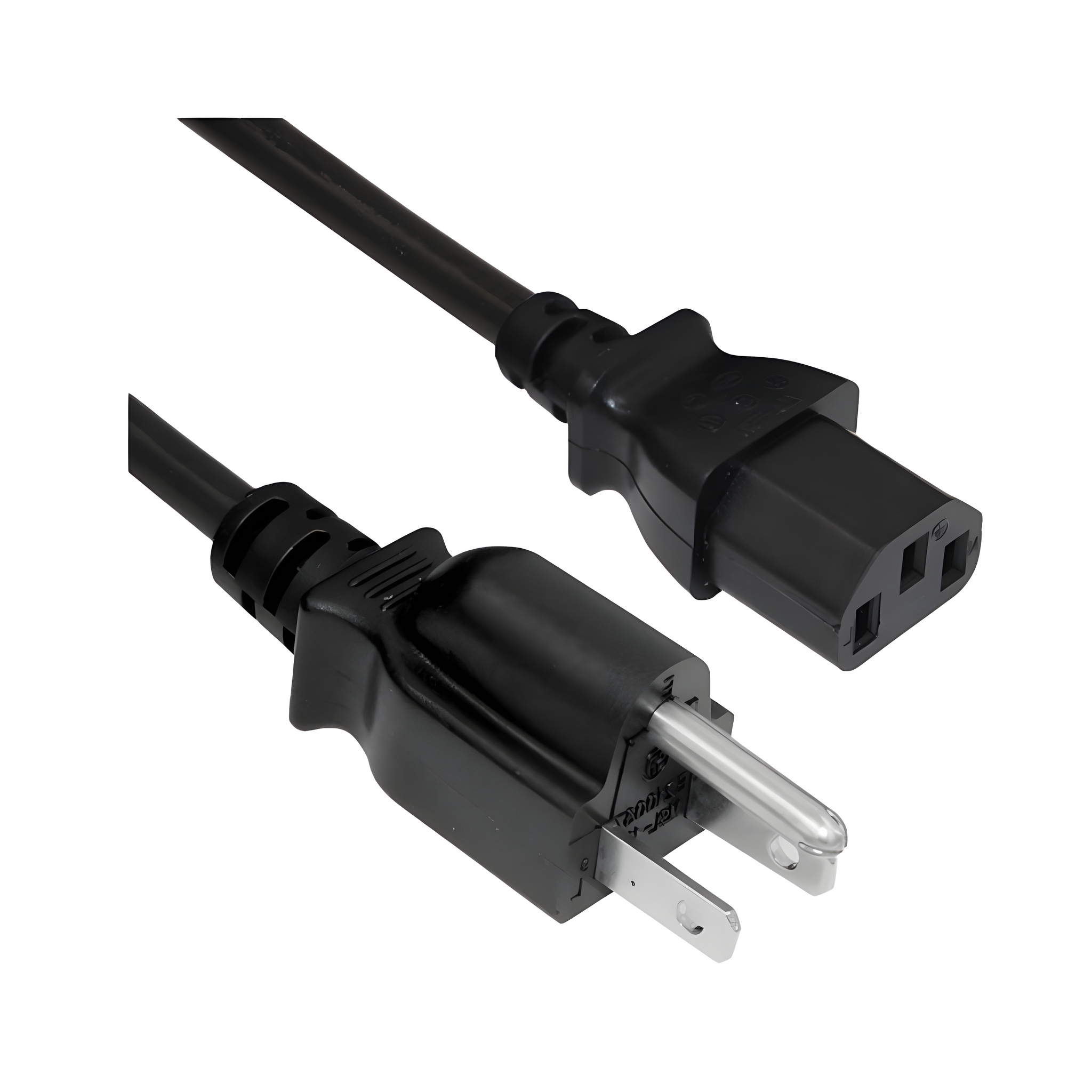 10A 250V 2 Prong 3 Prong AC Power Wall Cord US Plug Wire Cable ...