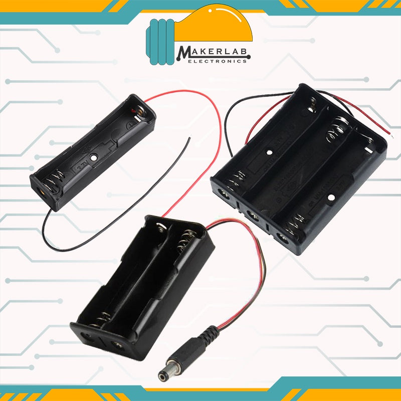 Series Battery Holder 18650 with Wire 1 Cell 2 Cell 3 Cell 1S 2S 3S Si ...