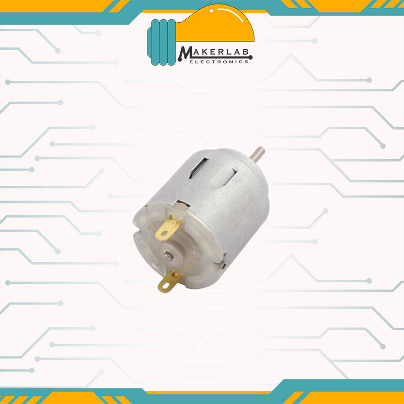 6V DC Motor (Small) R140 3-6V DC Motor 25mm Length, 21mm Diameter ...