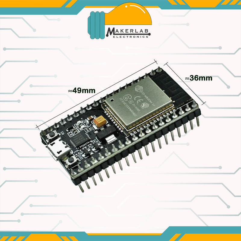 30 pins and 38 pins ESP32 WiFi IoT Development Board – Makerlab Electronics 30 pins and 38 pins ESP32 WiFi IoT Development Board – Makerlab Electronics