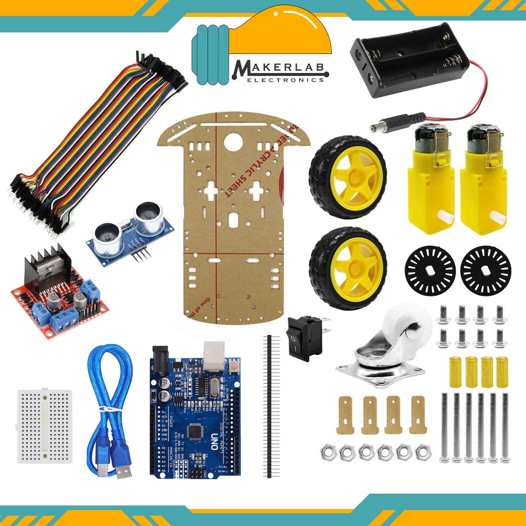 Smart Robot Car Chassis Kit – Makerlab Electronics