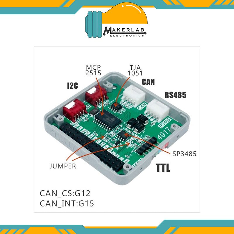 M5Stack COMMU Module Extend RS485/TTL CAN/I2C Port – Makerlab Electronics
