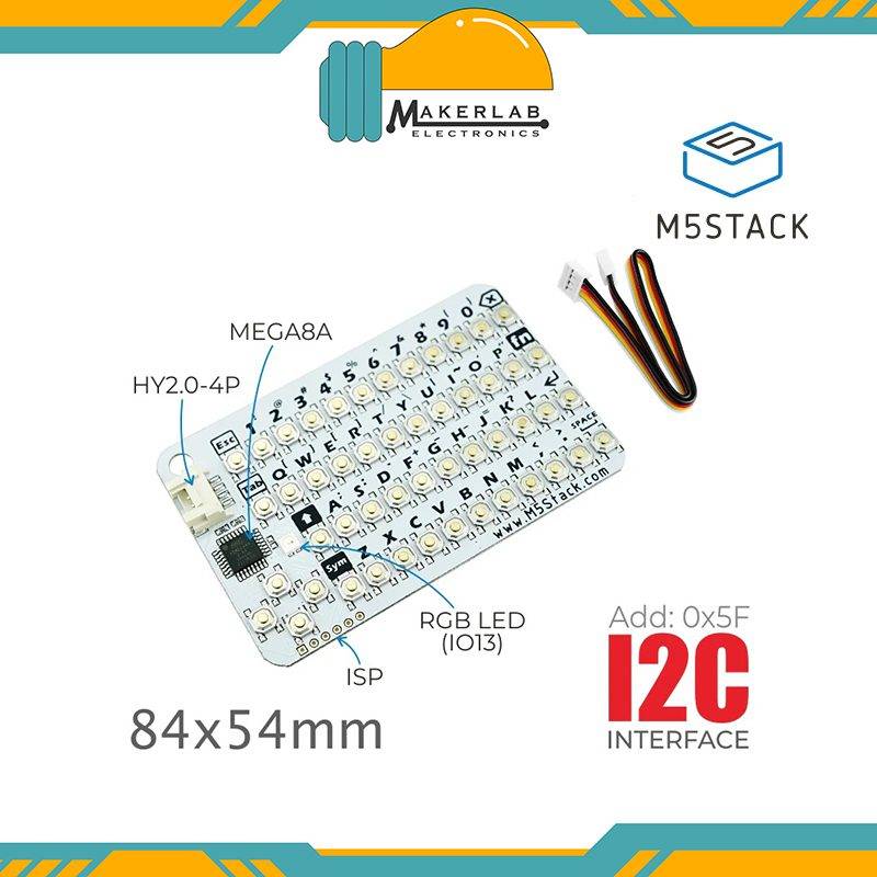 M5Stack CardKB Mini Keyboard Programmable Unit V1.1 (MEGA8A) – Makerlab ...