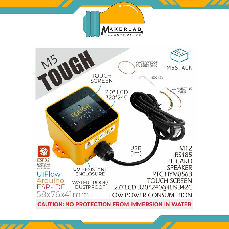 M5Stack Tough ESP32 IoT Development Board Kit – Makerlab Electronics