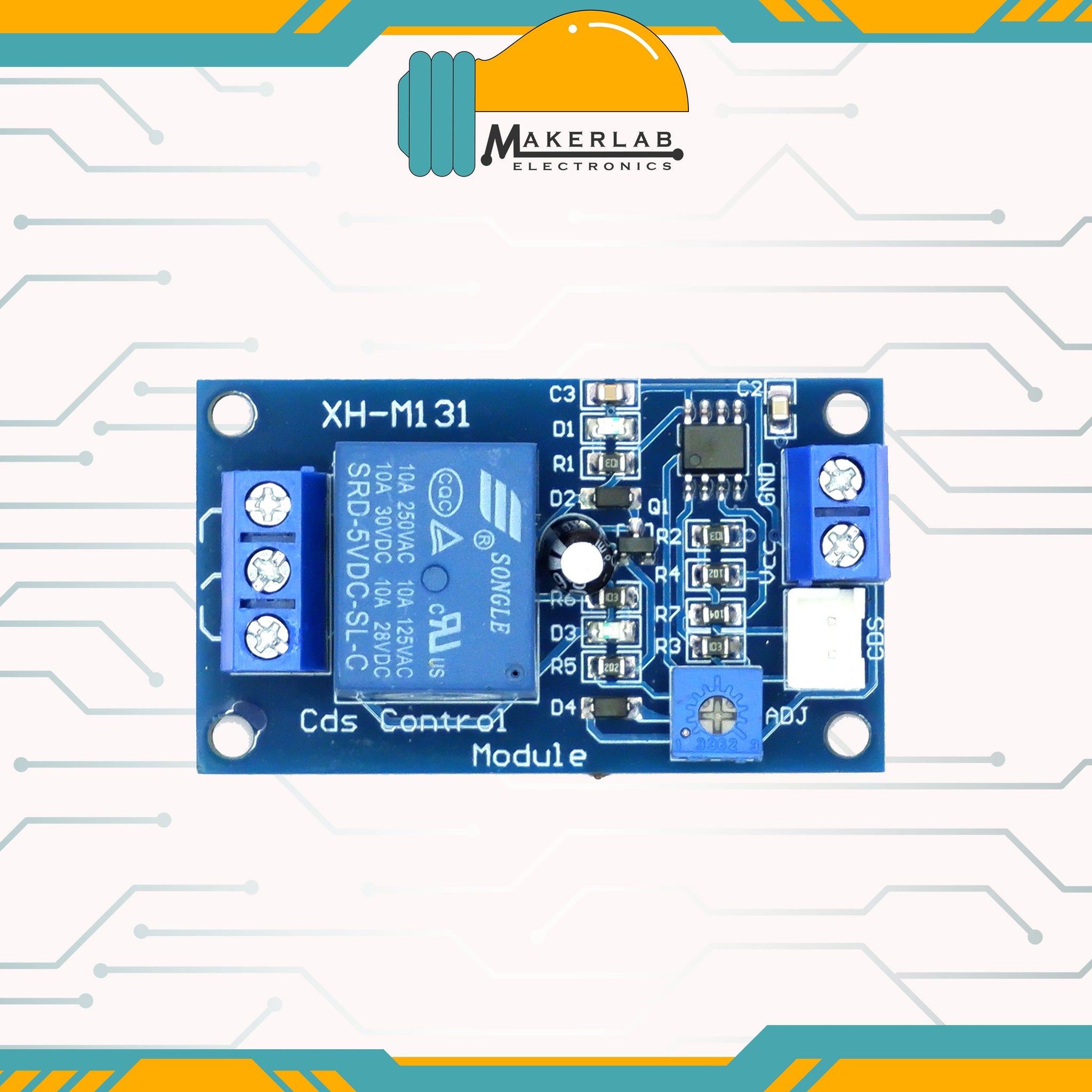 5V XH-M131 Light Control Switch Relay Photoresistor Module – Makerlab Electronics