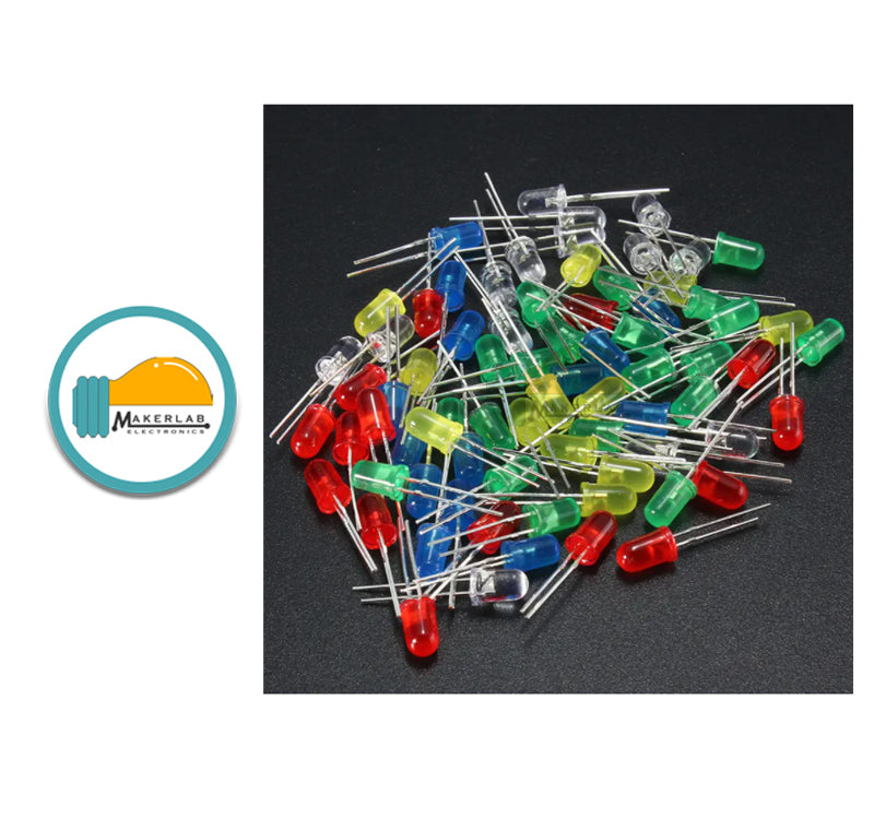 5mm LED Diode Assorted Color – Makerlab Electronics